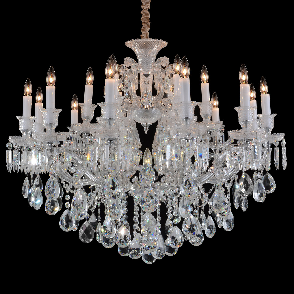 Michael Amini Chambord 19-Light Candle Style Classic / Traditional ...