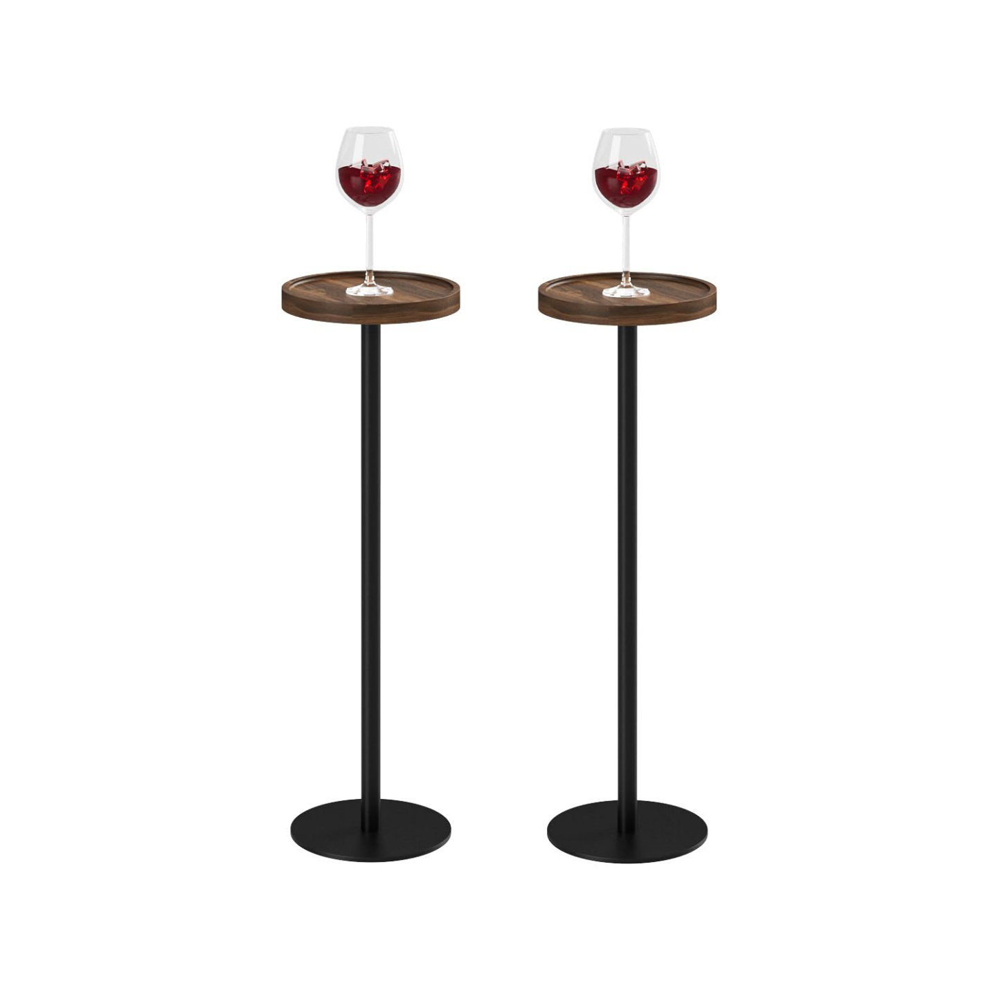 17 Stories Small Pedestal Side Table(Set of 2) | Wayfair