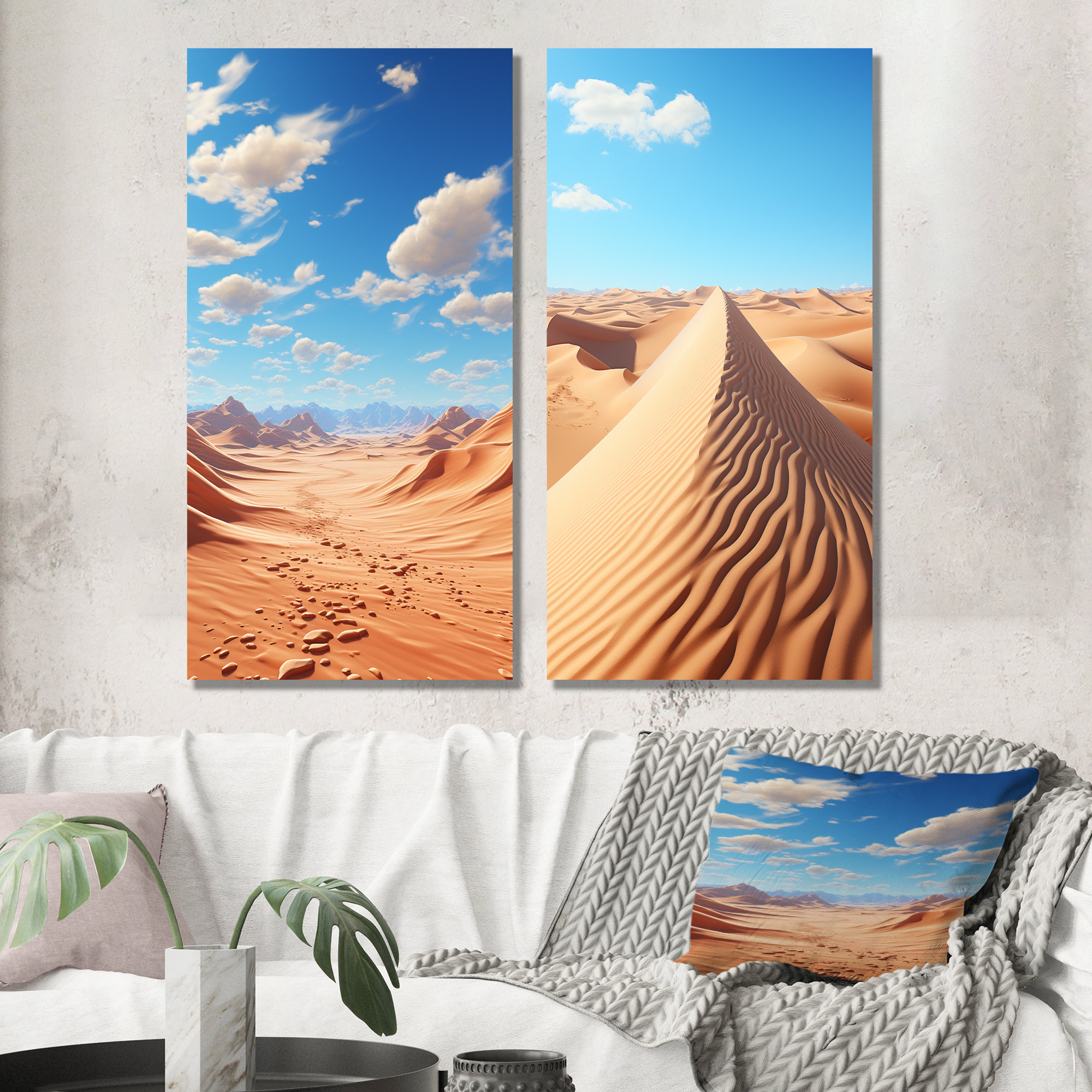 Union Rustic Desert Dunes Panoramic Horizon I - Desert Wall Decor Set ...