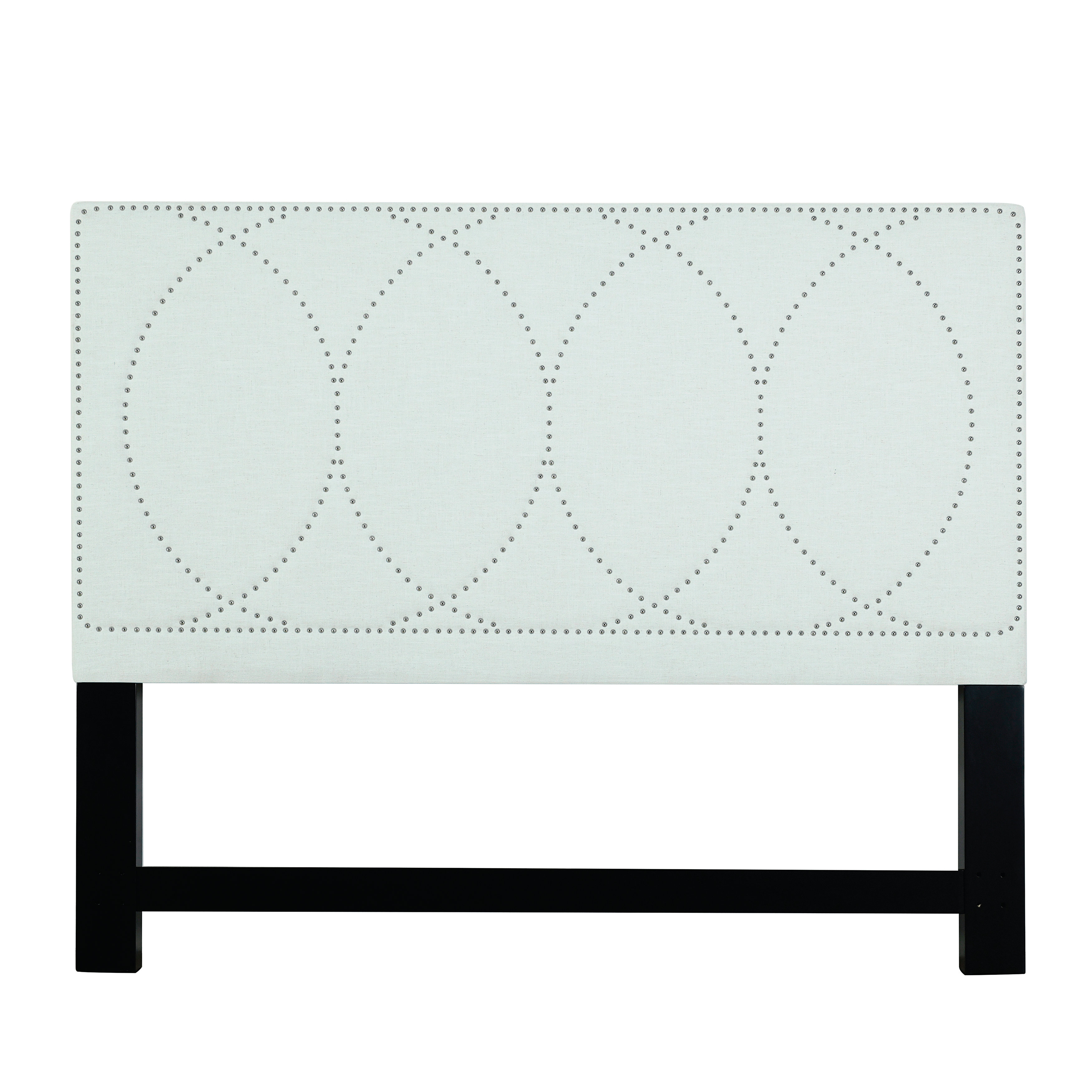 Scott Living Heritage Upholstered Headboard with Nail Head Design - Spa ...