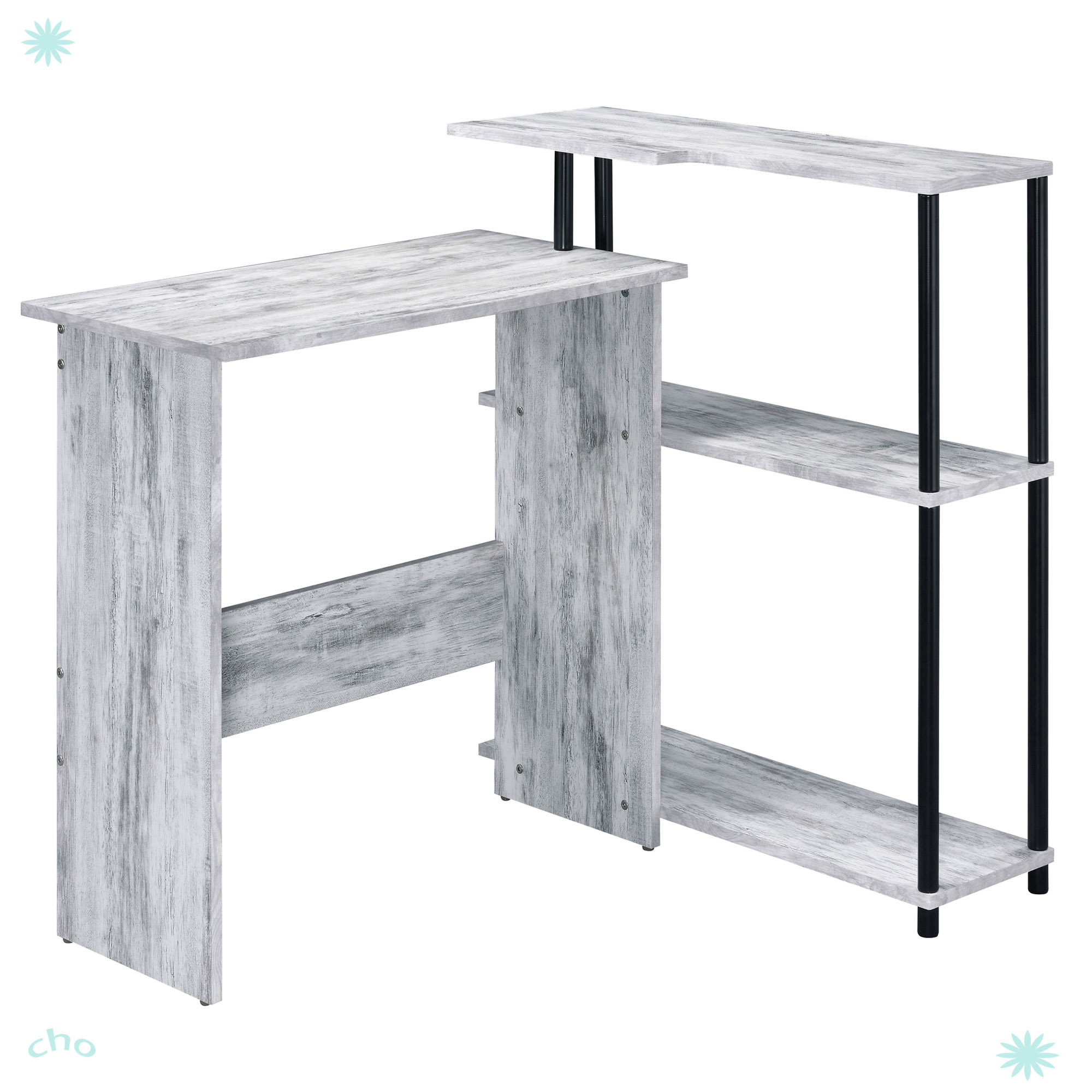 Ebern Designs Modern Office Desk With Bookshelf - Wayfair Canada