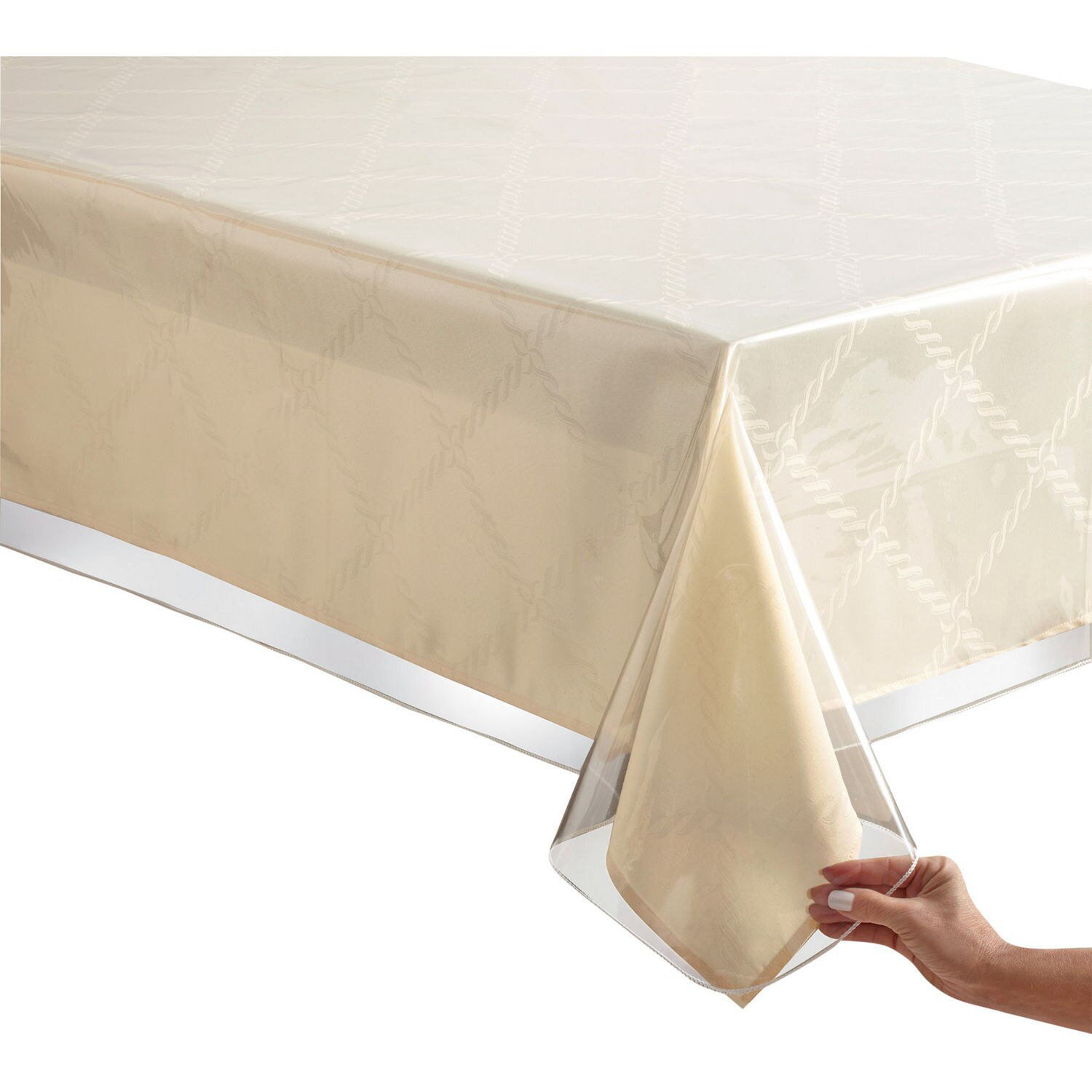 Sorfey Clear Plastic Tablecloth 60-Inch By 108-Inch | Wayfair