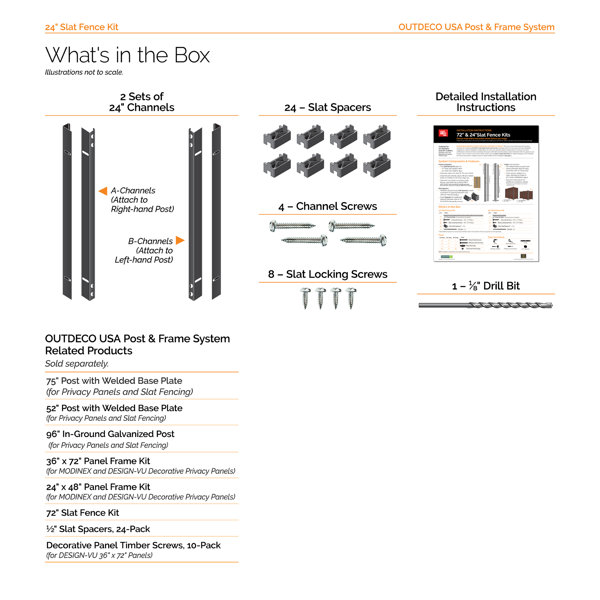 OUTDECO Adjustable Slat Fence Frame Kit & Reviews | Wayfair