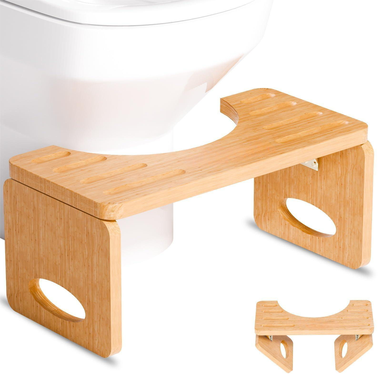 APPENIN WINTER PARK CORP Foldable Toilet Stool,7 Inches Poop Stool For ...