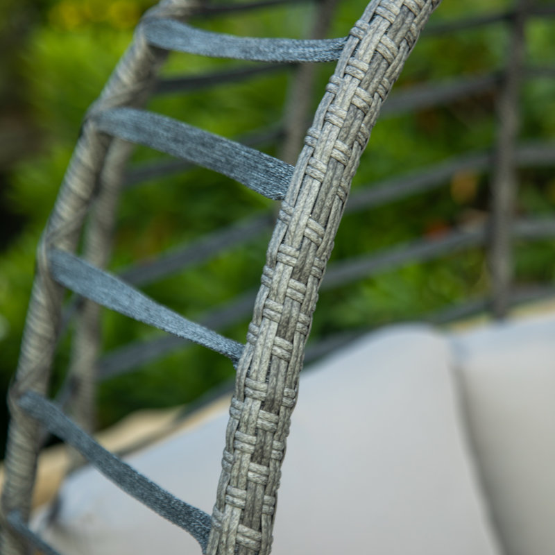 Latitude Run® Koerner 2-Seater Faux Rattan Rocking Glide Swing Chair ...