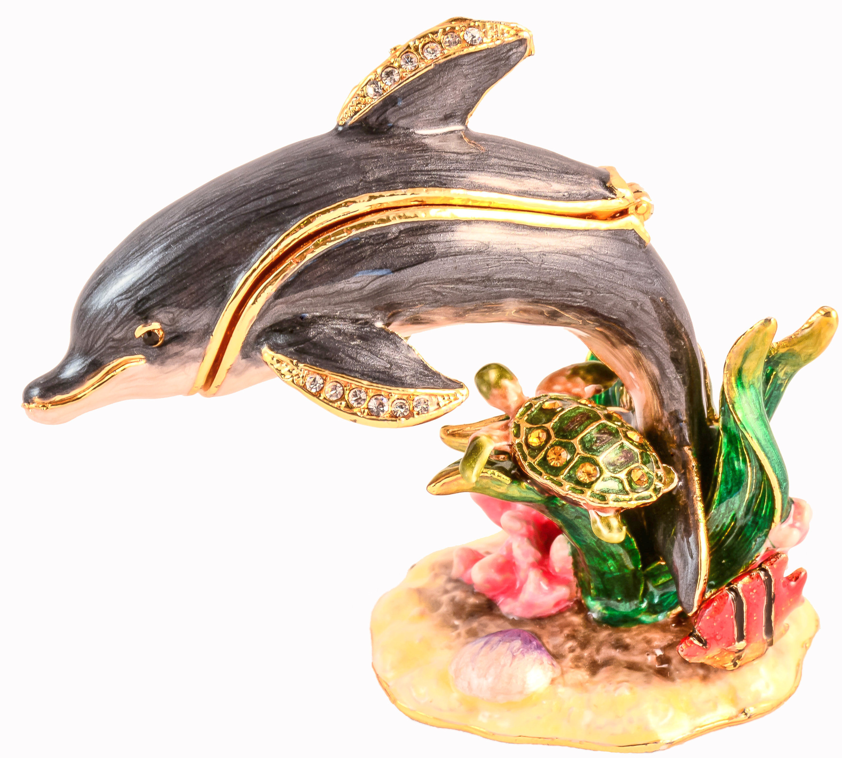Ciel Collectables Dolphin on Branch Trinket Box | Wayfair