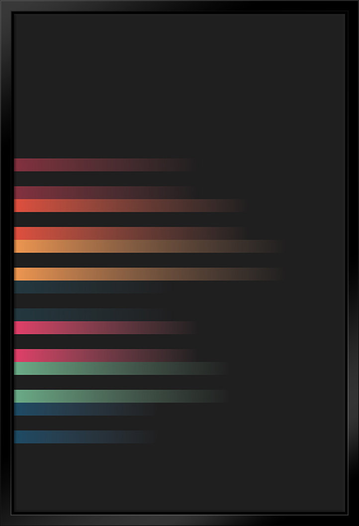 ATX Art Group LLC Faded Stripes 1 - Print on | Wayfair