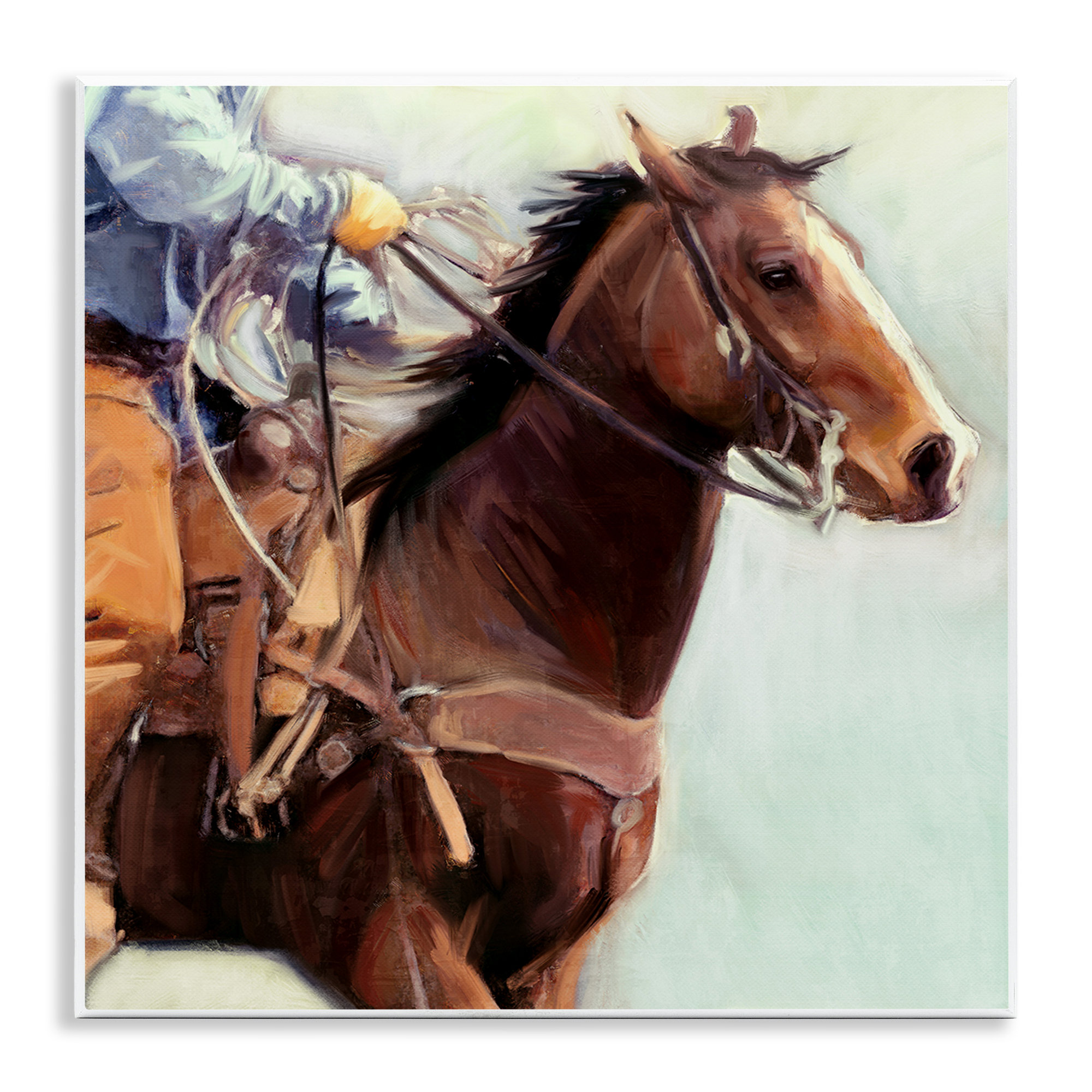 Union Rustic Galloping Western Cowboy Wall Plaque Art by Nina Blue ...