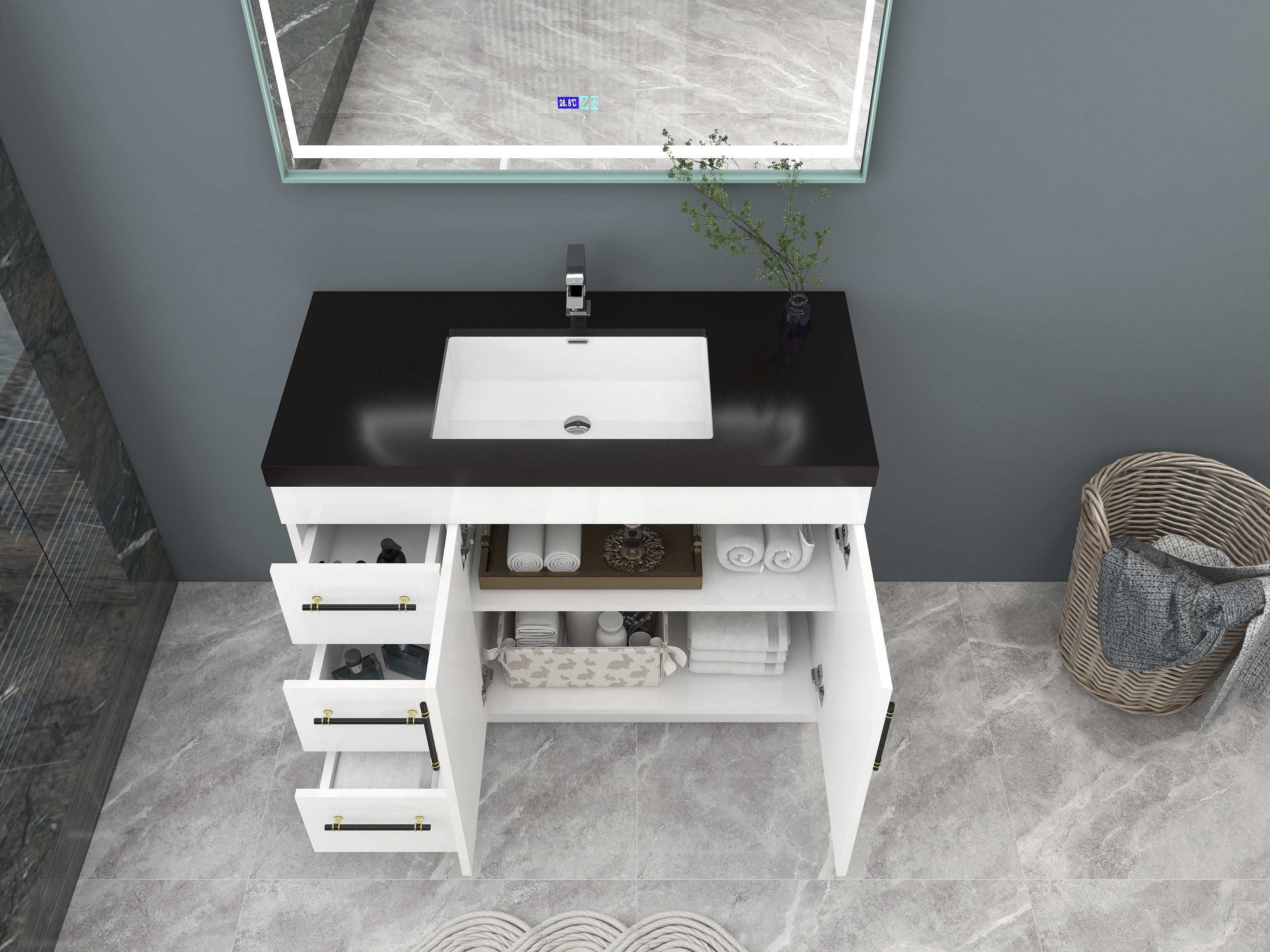 Mercer41 Camoya 42" Single Bathroom Vanity Set | Wayfair