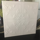 A La Maison Ceilings Ivy Leaves 1.6 ft. x 1.6 ft. Polystyrene Glue-up ...