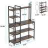 17 Stories 5-tiers Baker's Rack with Hooks for Kitchen & Reviews | Wayfair