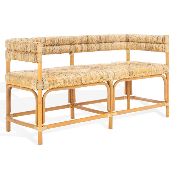 Safavieh Couture Elexa Banana Weaving Bench | Perigold