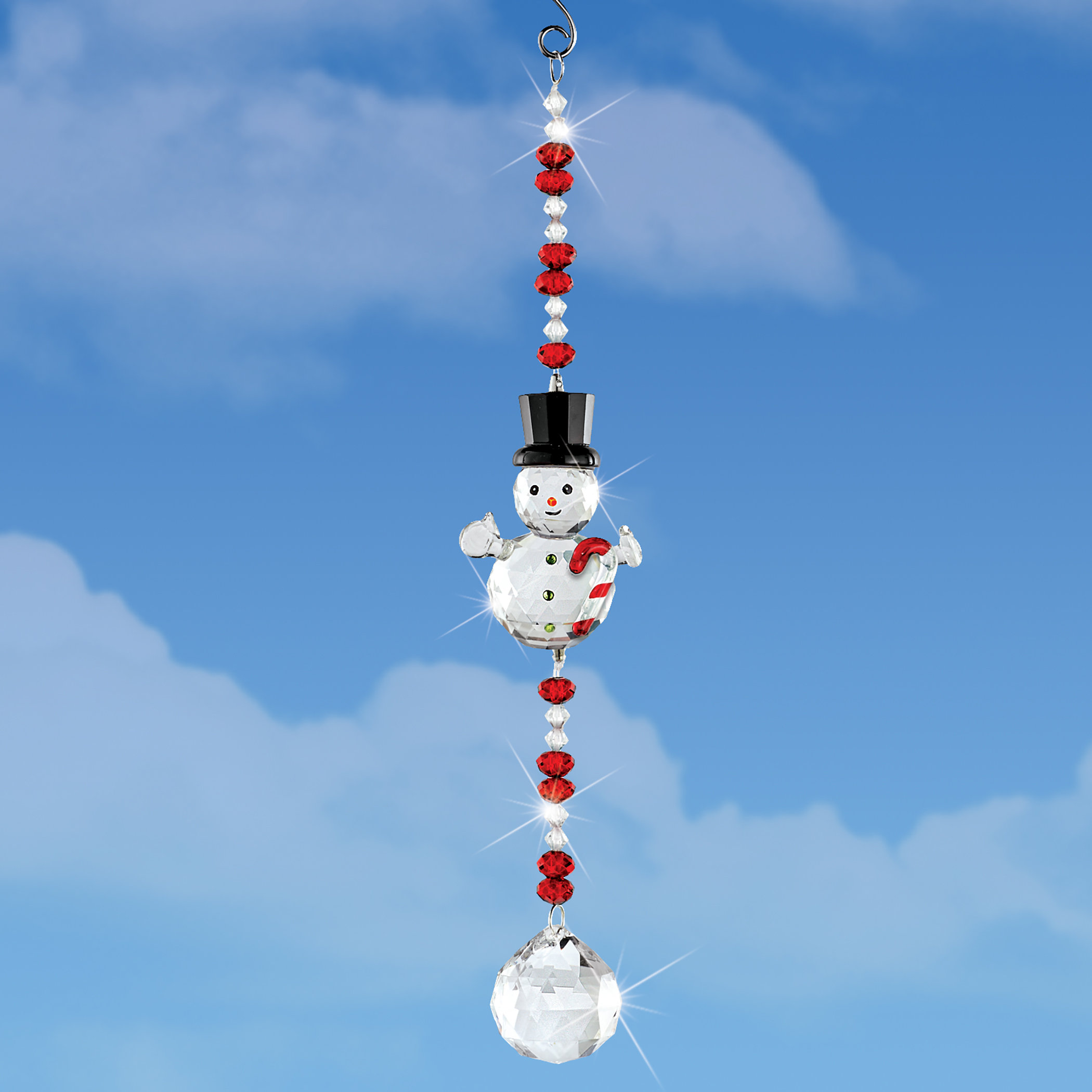 The Holiday Aisle® Festive Snowman Suncatcher | Wayfair