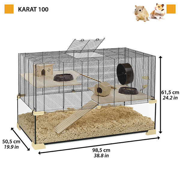 Ferplast Small Animal Cage with Ramp | Wayfair.co.uk