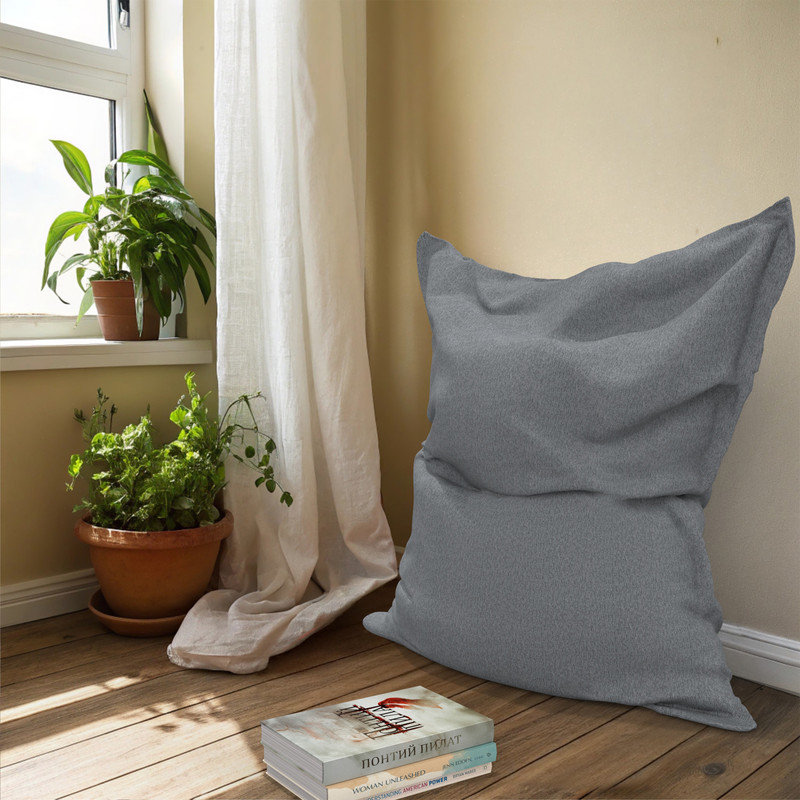 Blue Elephant Durable and Stylish Flat Bean Bag Featuring Olefin Fabric ...