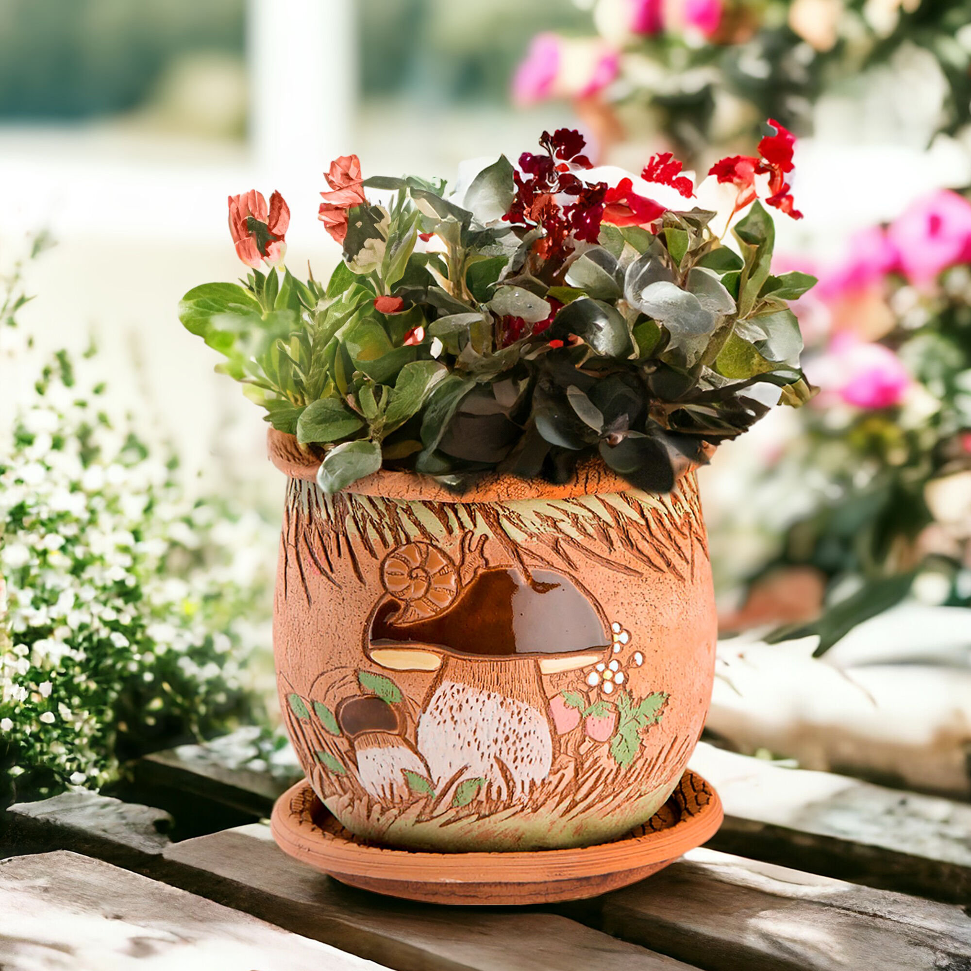 August Grove® Advith Indoor/Outdoor Clay Pot Planter - Wayfair Canada