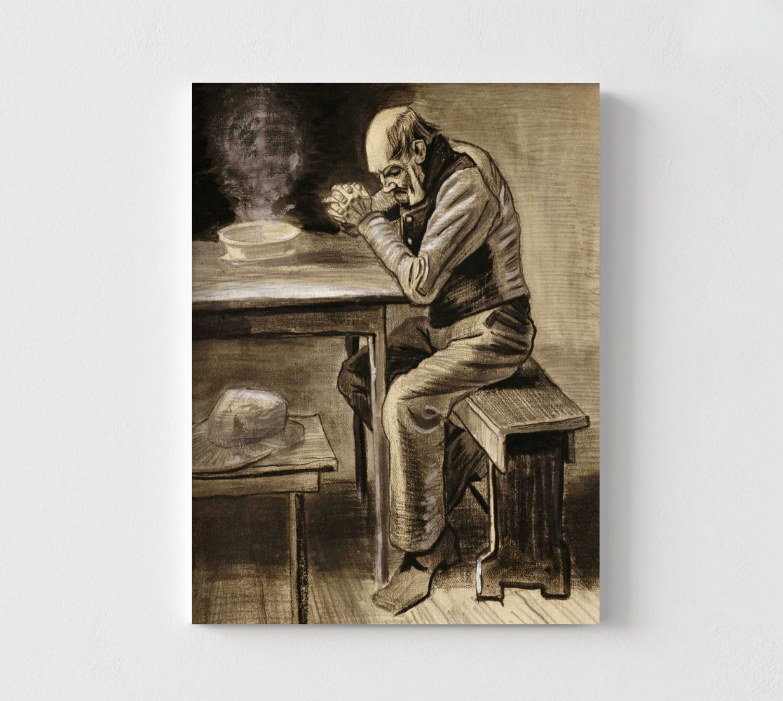WeFrameArt The Prayer By Vincent Van Gogh, Praying Man Print, God Wall ...