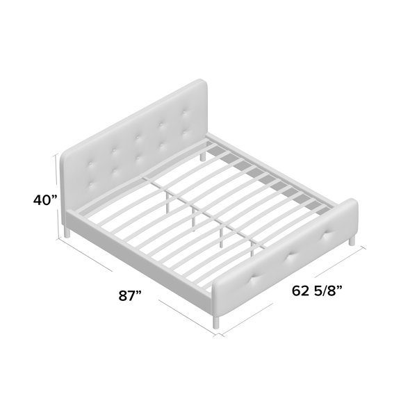 Latitude Run® Upholstered Platform Bed & Reviews | Wayfair