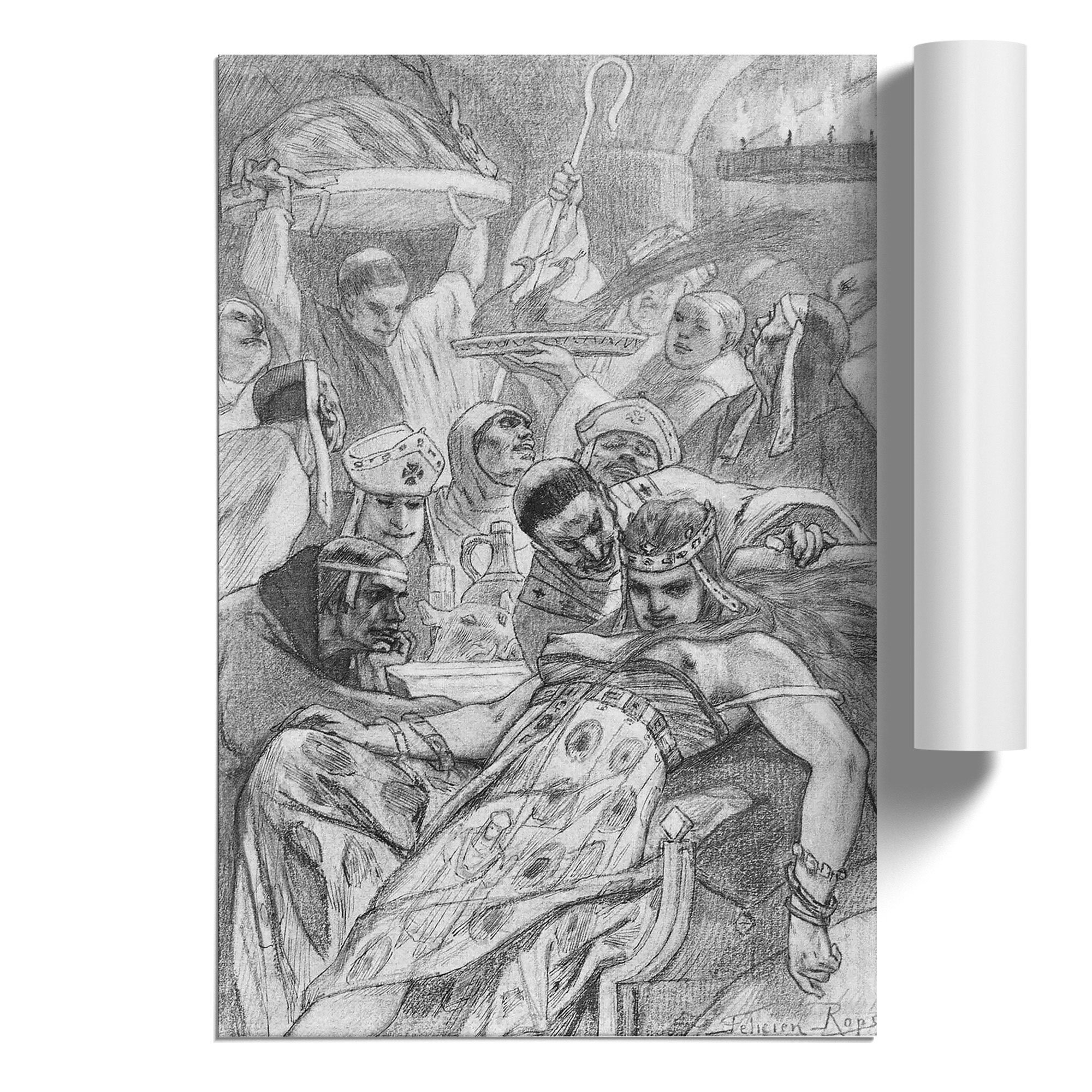 East Urban Home Theadora by Felicien Rops - Unframed Drawing | Wayfair.ie