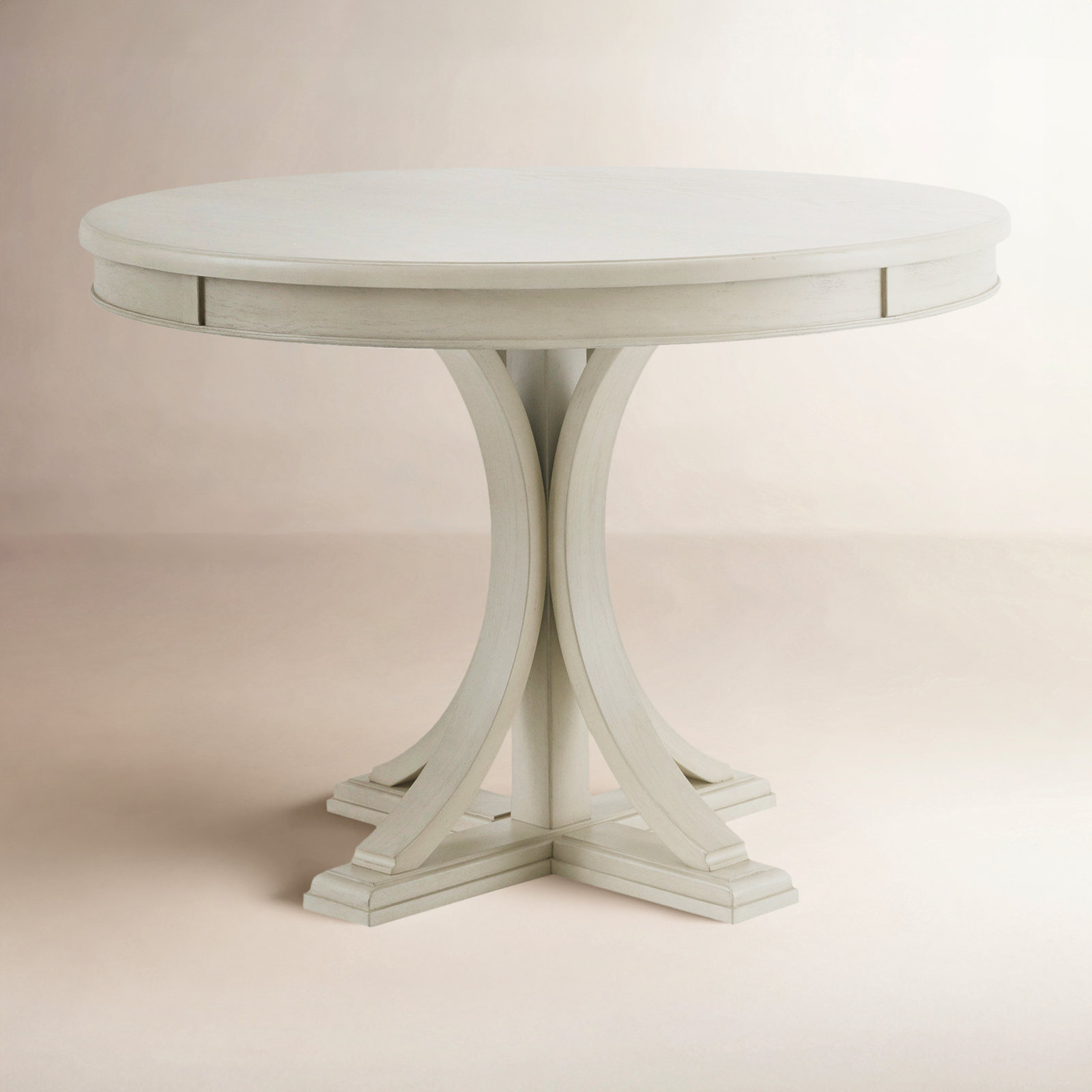 Madison Park Signature Helena Round Wood Pedestal Dining Table ...