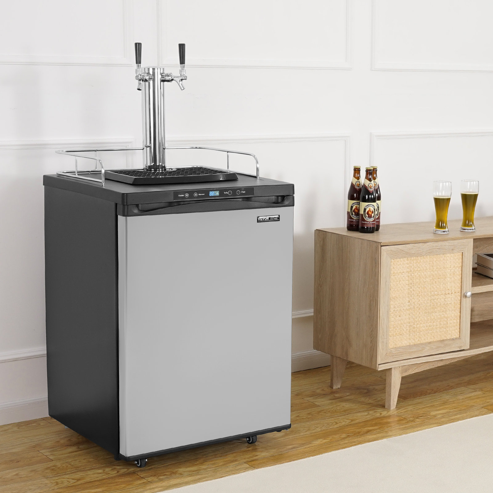 VEVOR Beer Kegerator Draft Beer Dispenser Full Size Keg Refrigerator ...