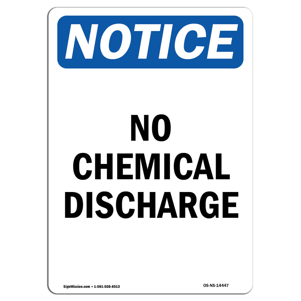 SignMission No Chemical Discharge Sign | Wayfair