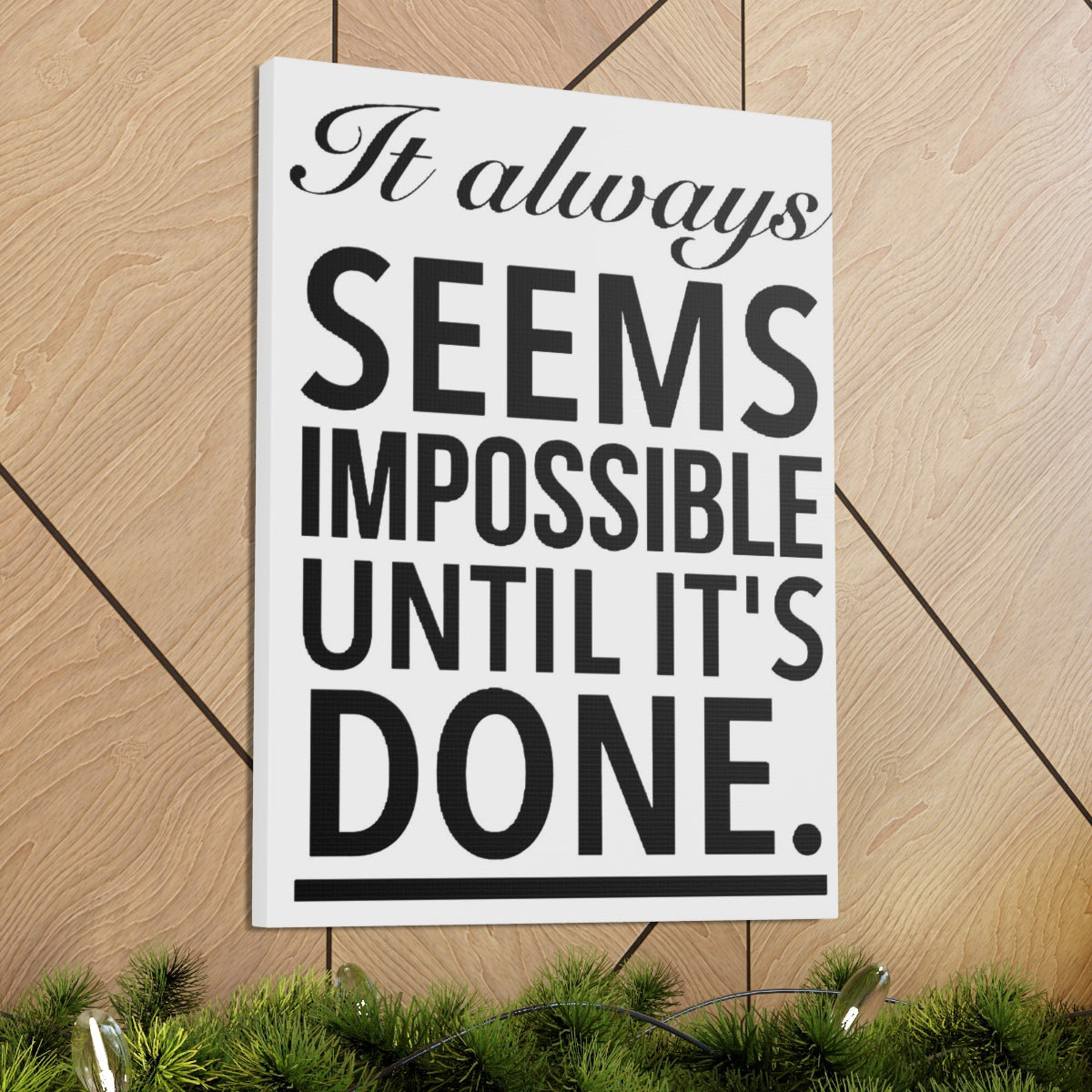 Trinx Something Is Important Enough Motivation - Wrapped Canvas Textual ...