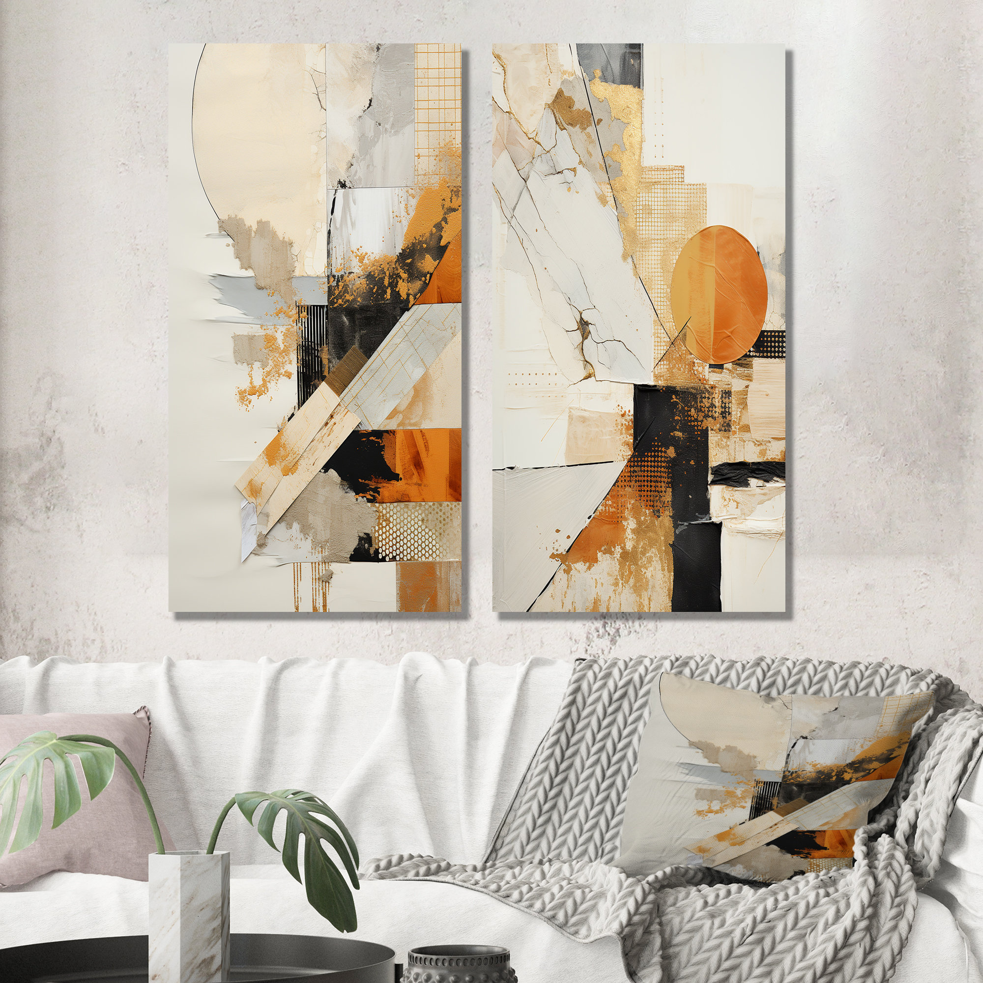 Latitude Run® Black Twilight Dream Abstract Collages II - Abstract ...