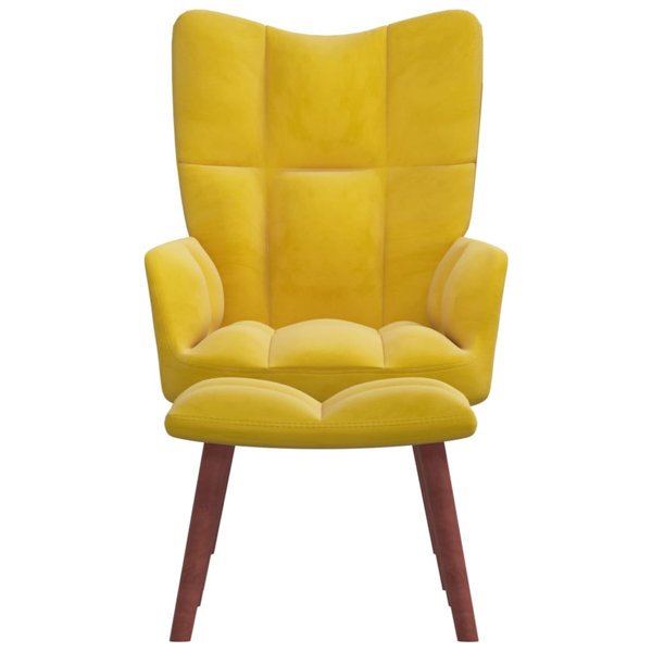 George Oliver Khody Upholstered Armchair with Ottoman | Wayfair