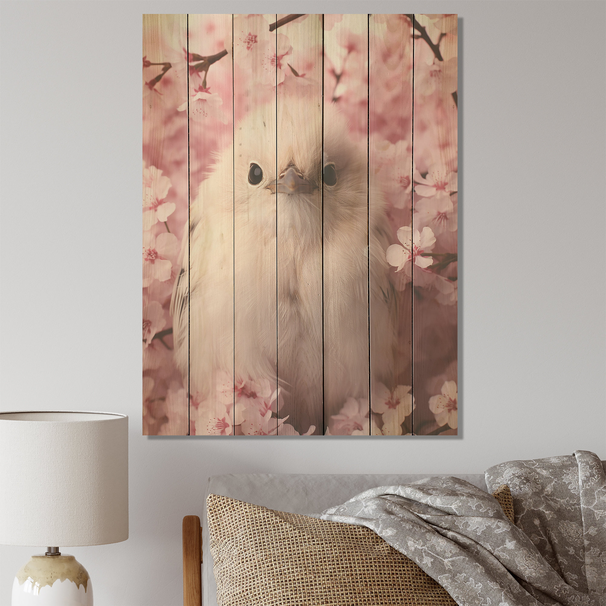 August Grove® Majestic Chick Portrait Blooms - Chicken Animal On Wood ...