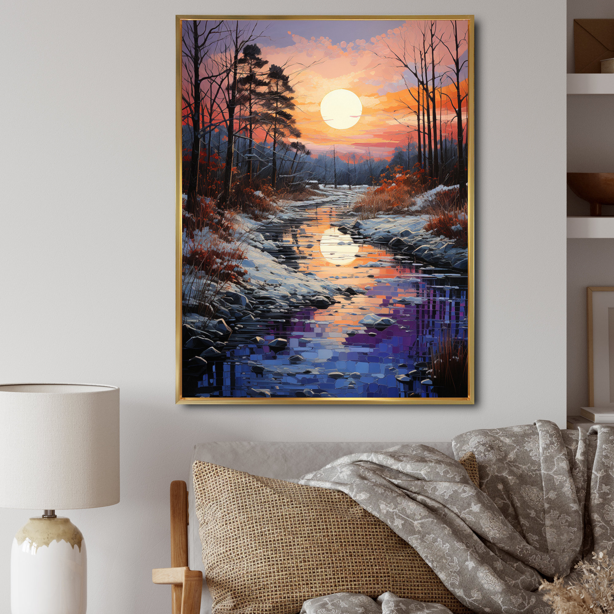 Millwood Pines Behice Lake At Dusk II Framed On Canvas Print | Wayfair
