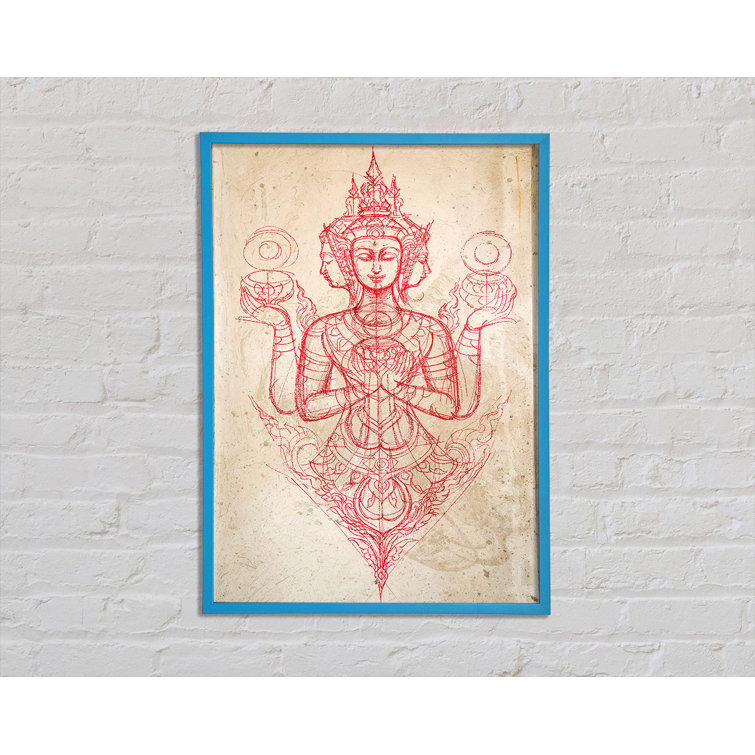 Latitude Vive Hindu God Brahma - Single Picture Frame Art Prints ...