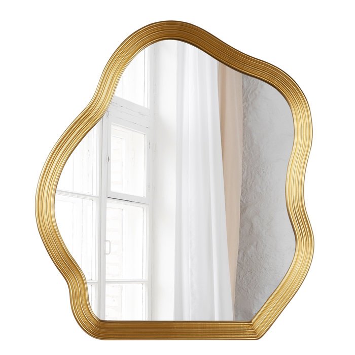 House of Hampton® Hilberto Asymmetrical Cloud Shaped Wall Mirror ...