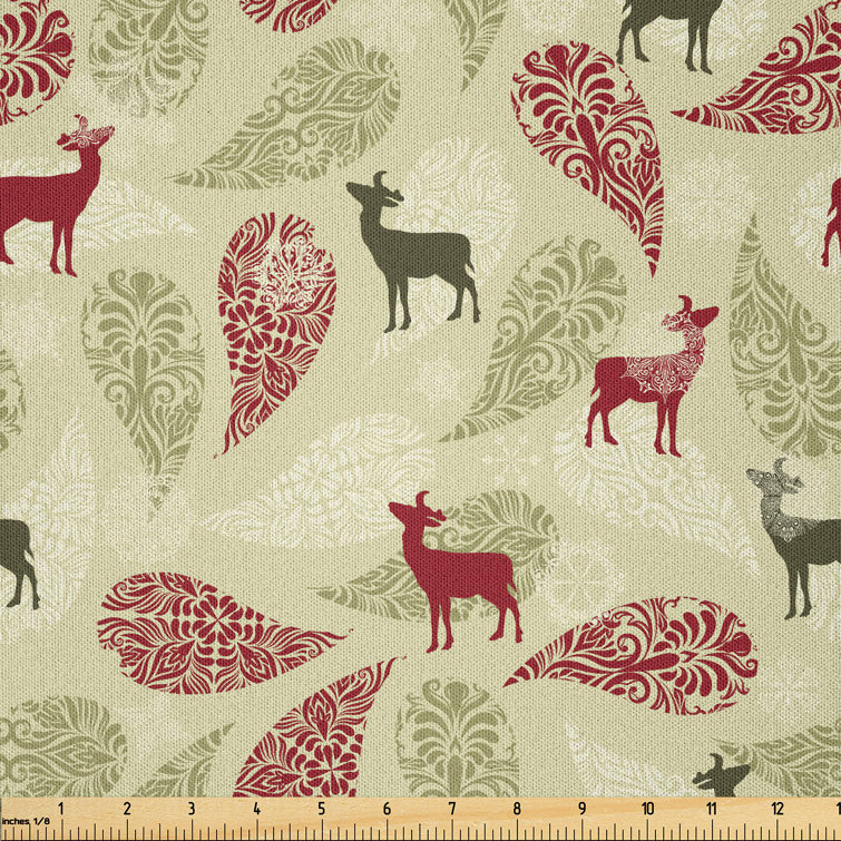 The Seasonal Aisle Alekzander Elaborate Animal Fabric | Wayfair.co.uk