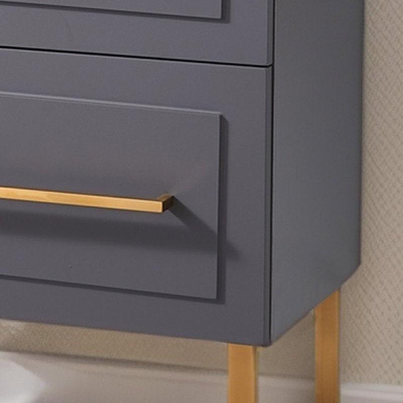 Mercer41 Marylee 24'' Dark Gray Modern Free-standing 2-drawer Single ...