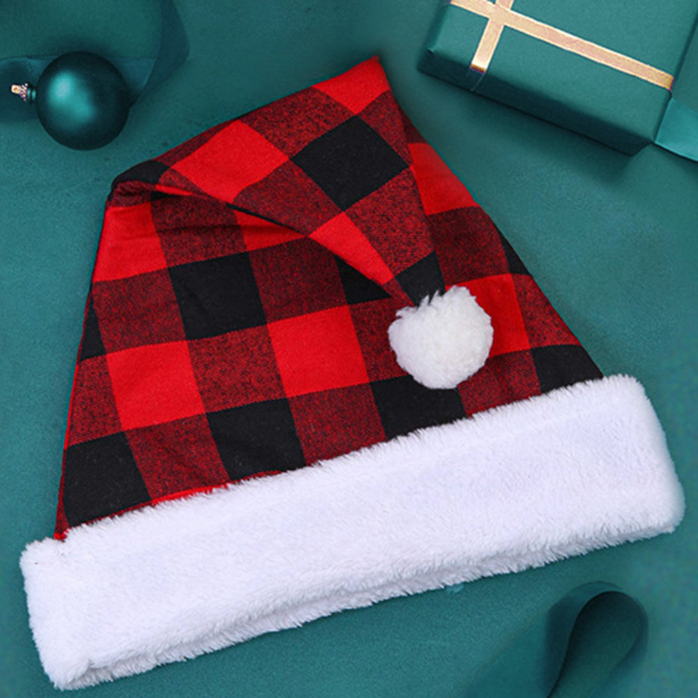 The Holiday Aisle® New Year Santa Claus Costume Christmas Plaid Hat ...