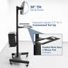 Mount-It! Height Adjustable Mobile PC Workstation for Dual Monitors ...