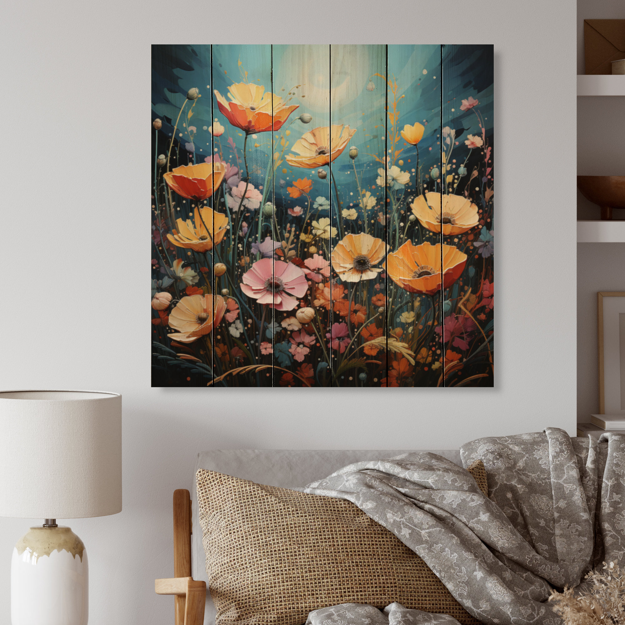 Red Barrel Studio® Kaylian Wildflowers Vibrant Meadows Pointillism II ...