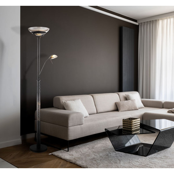 Globo Lighting 180cm Powder Coated LED Torchiere Floor Lamp | Wayfair.co.uk