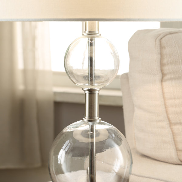 Charlton Home® Elana Glass and Metal 27.75" Table Lamp & Reviews | Wayfair