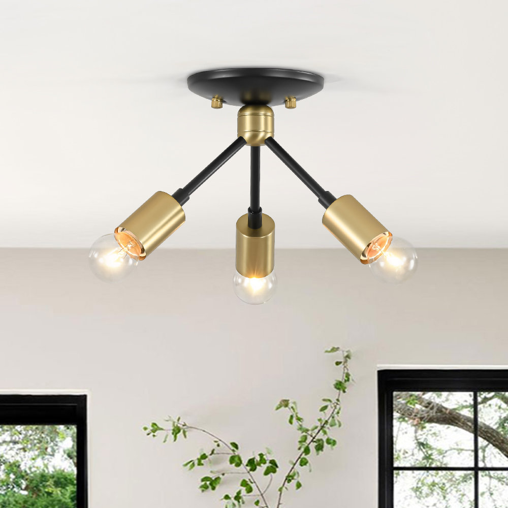 George Oliver Fasnacht 3 - Light Sputnik Semi Flush Mount & Reviews ...