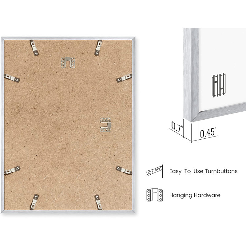Haus and Hues Aluminum Frame (Set Of 1) Metal Picture Frame & Reviews ...