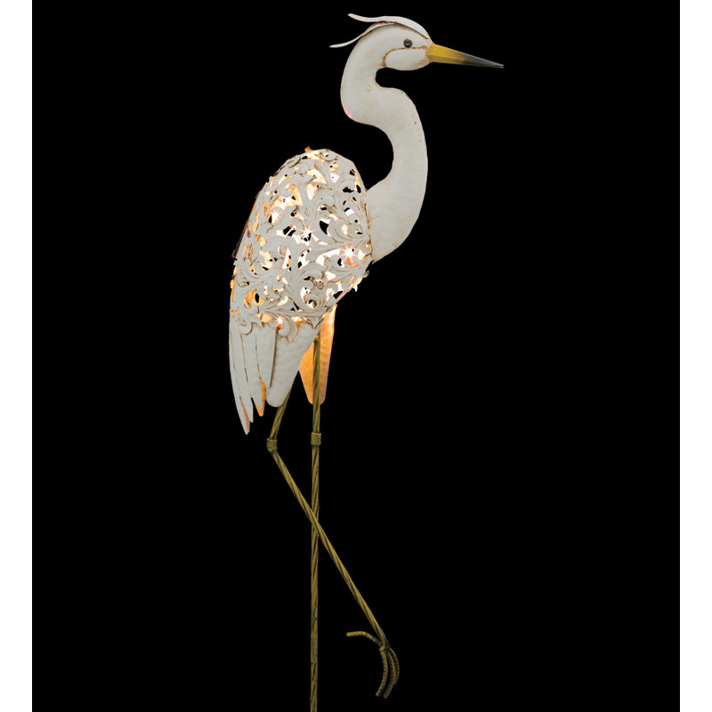 Regal Art & Gift Solar Bird Stake - Egret & Reviews | Wayfair