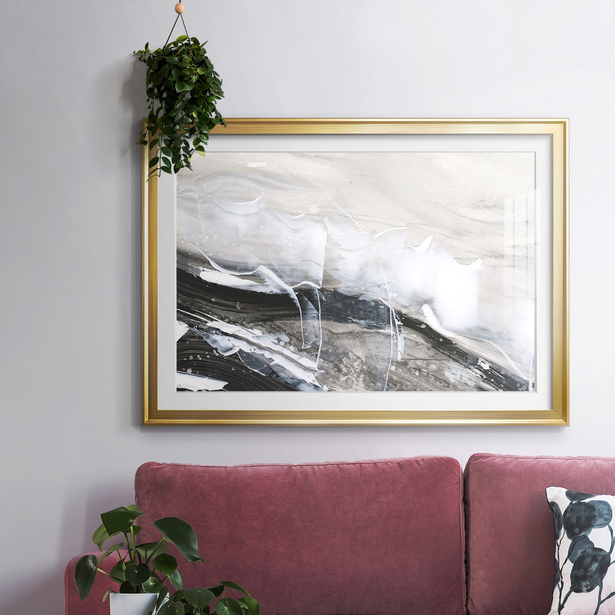 Wrought Studio™ Blizzard Conditions III-FramedFramed Print W Beveled ...