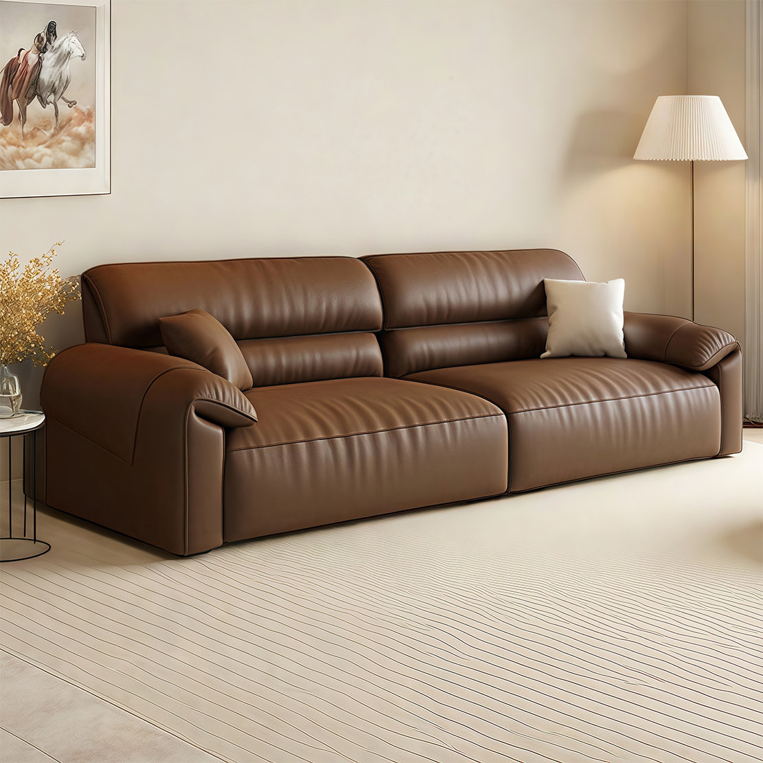Hokku Designs Italian minimalist modern sofa | Wayfair