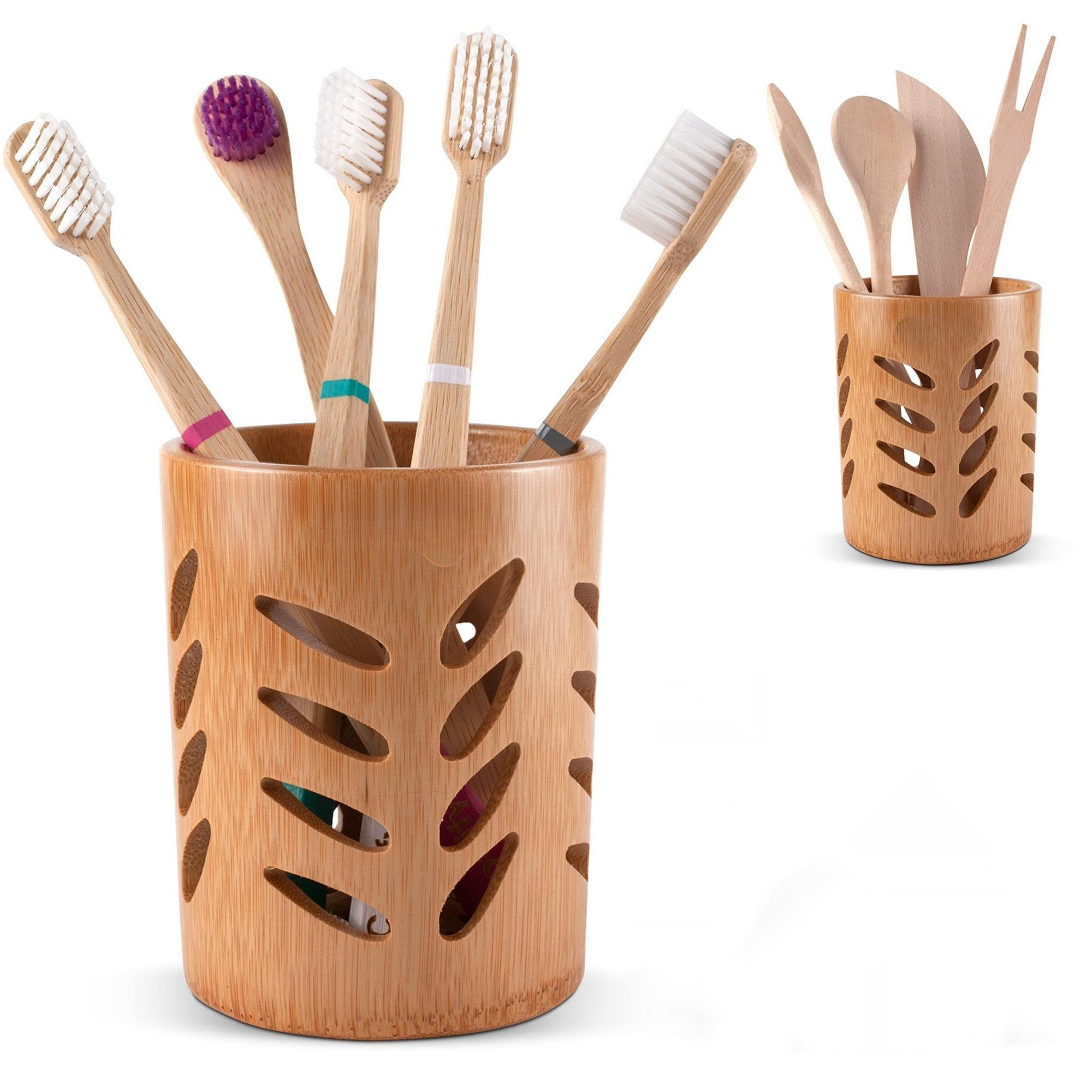 Bay Isle Home™ Carmesha Eco-Friendly Bamboo Toothbrush Holders ...