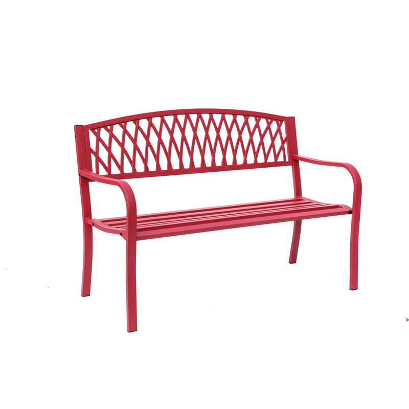 Hi-Line Gift Ltd. GARDEN BENCH Steel With Cast Iron Potting Bench ...