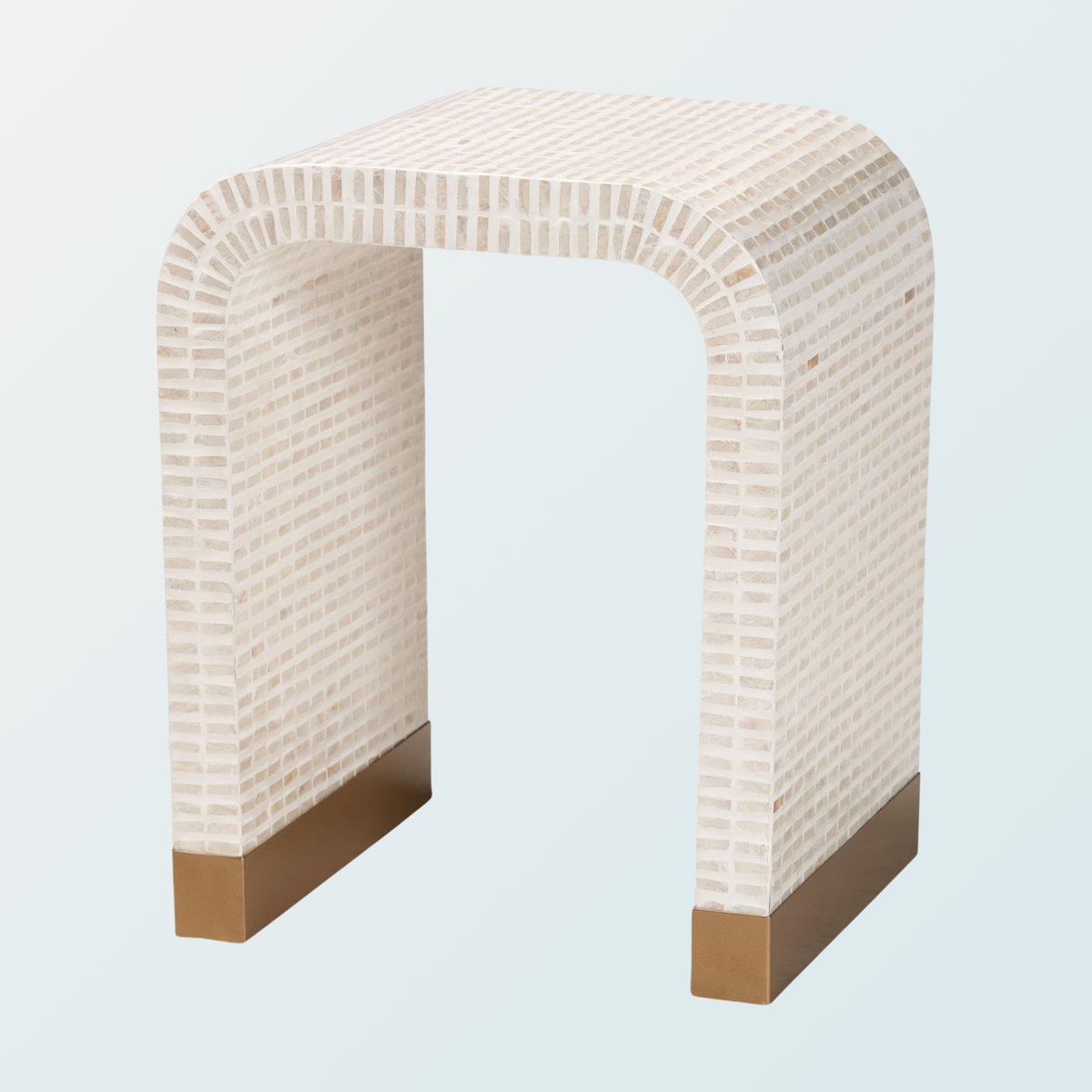 Ebern Designs Perz Mother of Pearl Capiz Shell 3-piece Accent Table Set ...