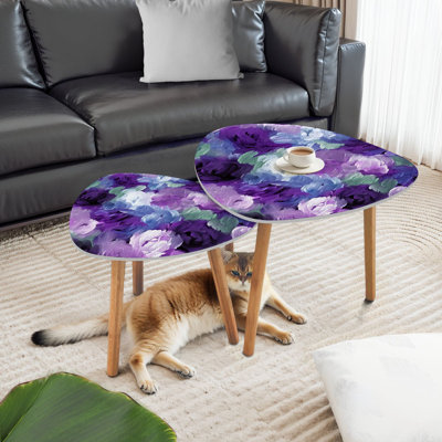 purple side tables