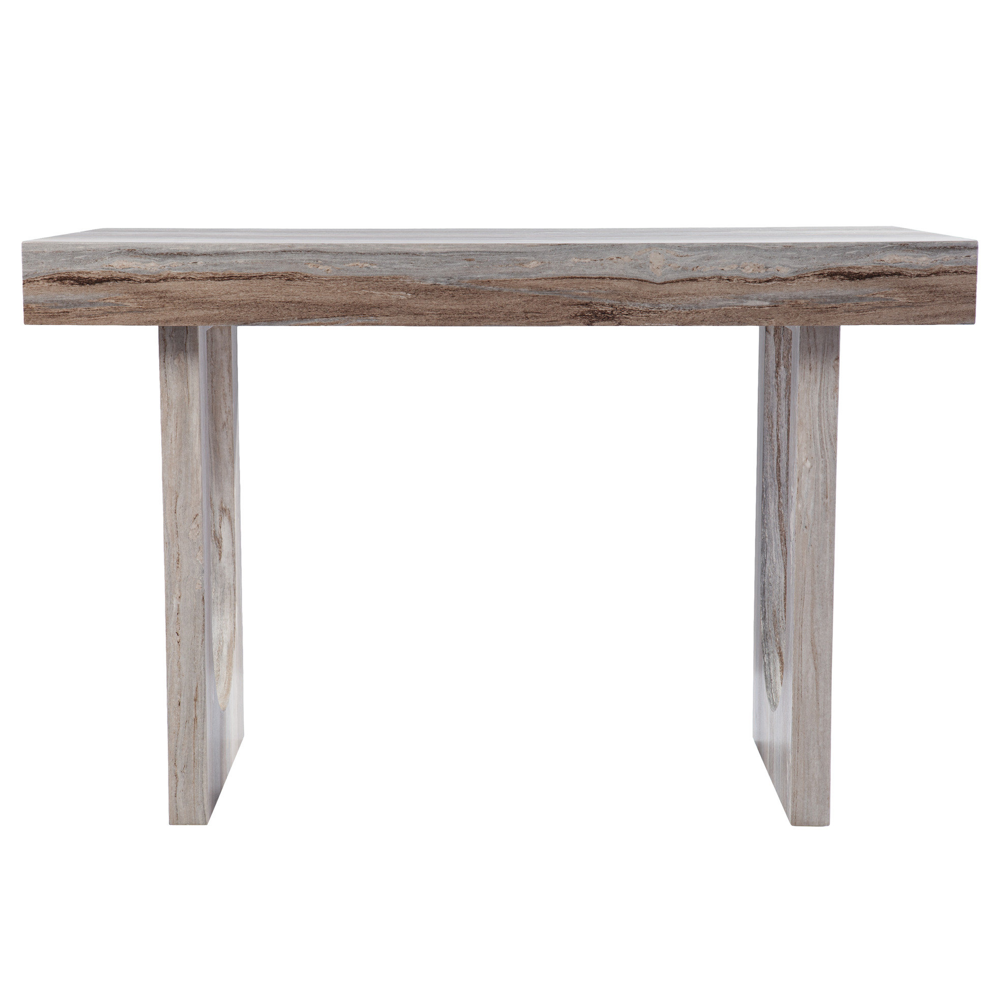 Ivy Bronx Contemporary Faux Marble Office Desk - 45.06in Depth ...